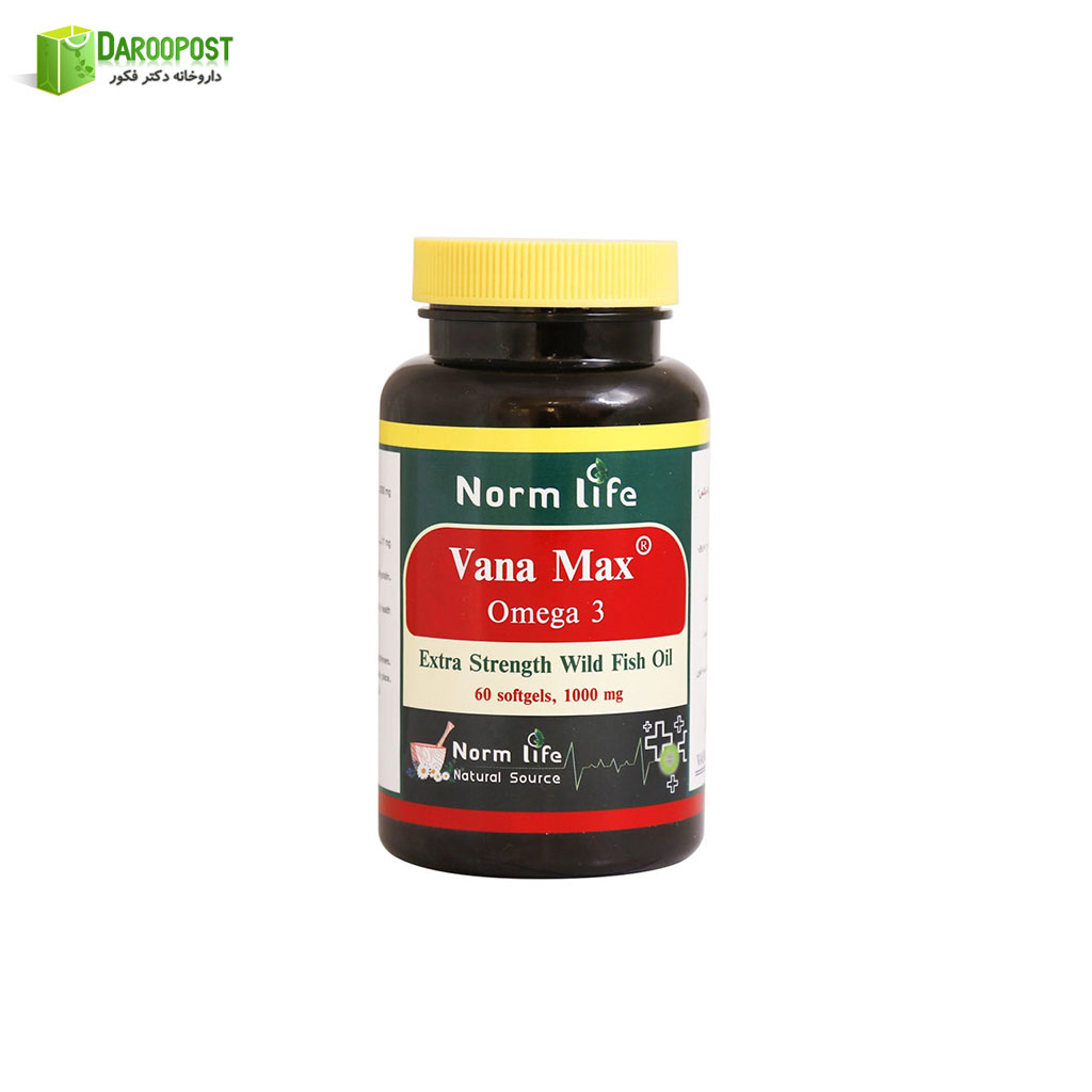 قیمت و خرید سافت ژل امگا 3 وانا مکس نورم لایف | Norm Life Omega3 Vana Max 60 Softgels - داروخانه ...